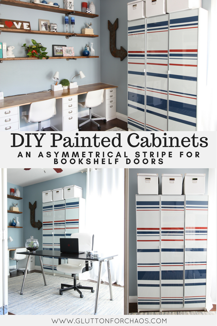 Painted Cabinets & Asymmetrical Stripe | Glutton for Chaos