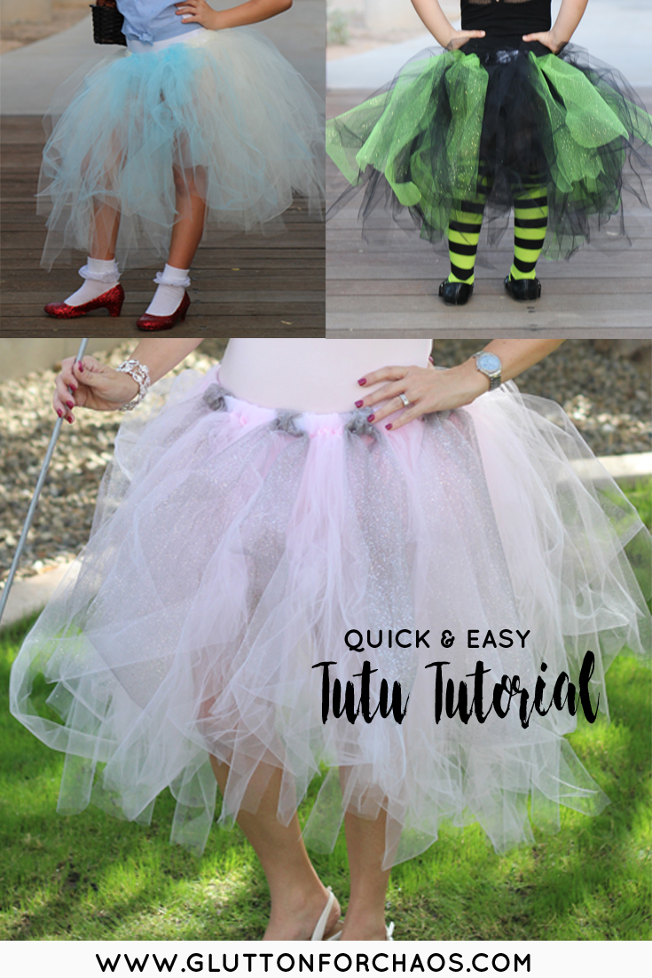 Quick and Easy Costume Tutu Tutorial | Glutton for Chaos