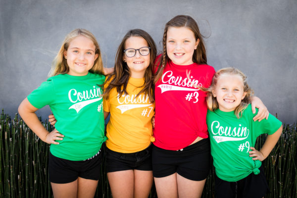 Cousins Photos with Matching Shirts: 2019 Version | Glutton for Chaos